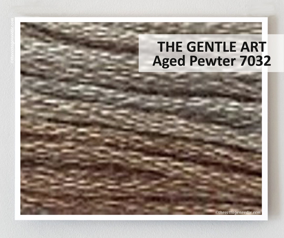 AGED PEWTER 7032 Gentle Art GAST Hand-dyed Embroidery Floss Cross ...