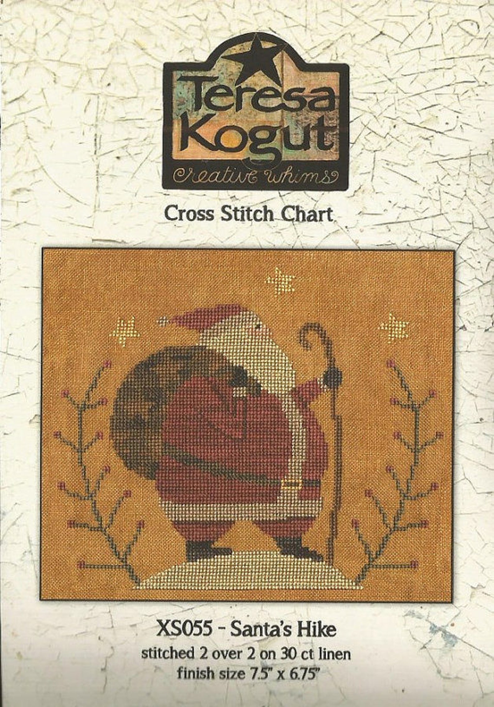 TERESA KOGUT Santa's Hike counted cross stitch patterns at | Etsy