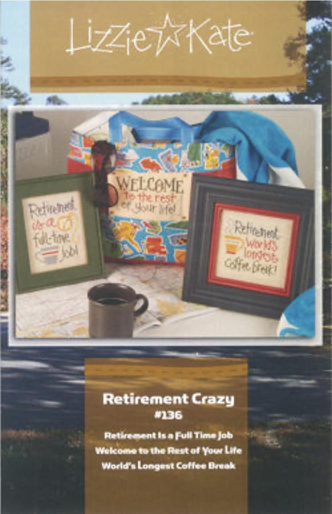 LIZZIE KATE Retirement Crazy #136 Counted Cross Stitch Patterns at ...