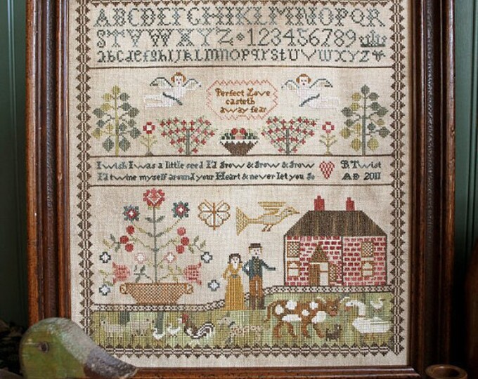 HEARTSTRING SAMPLERY Never Let You Go Counted Cross Stitch Patterns at ...