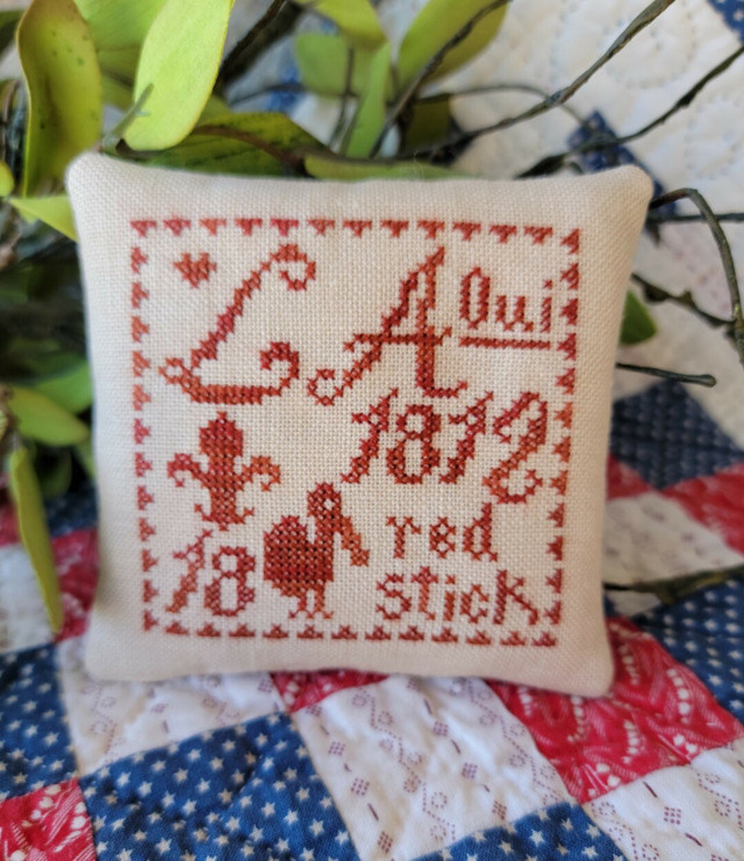 THREAD MILK Louisiana LA #17 Statehood Splendor Series Counted Cross ...
