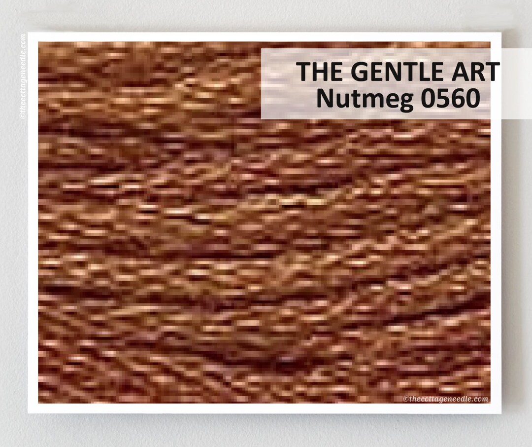 NUTMEG 0560 Gentle Art GAST Hand-dyed Embroidery Floss Cross Stitch ...