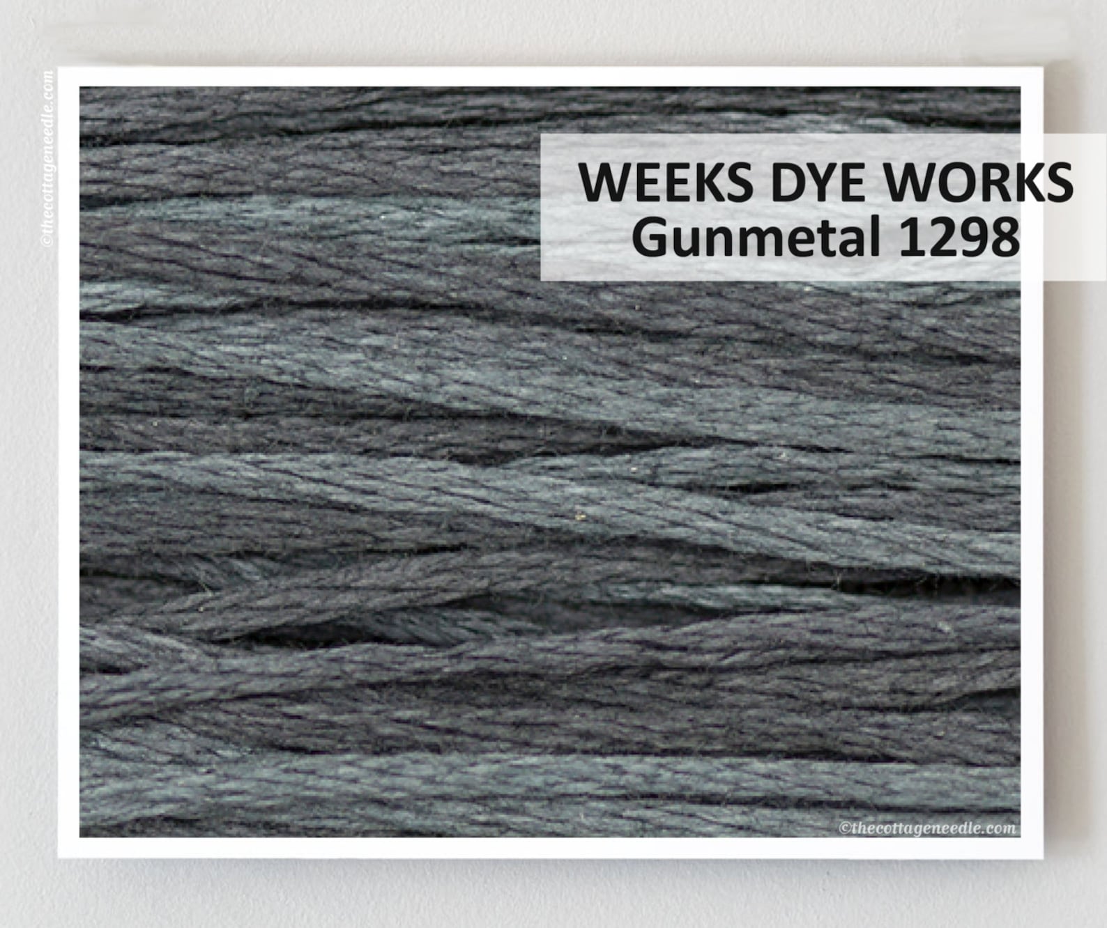 GUNMETAL 1298 Weeks Dye Works WDW Hand-dyed Embroidery Floss Cross ...