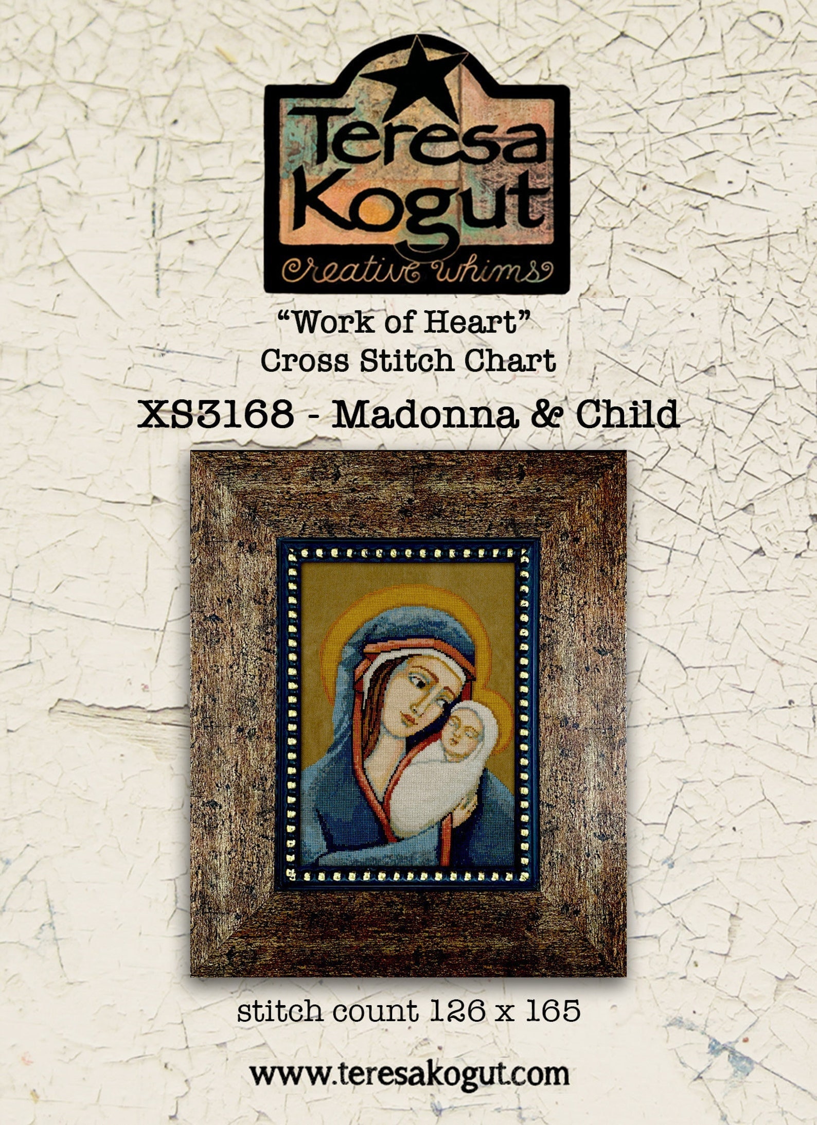 TERESA KOGUT Madonna and Child Counted Cross Stitch Patterns at Thecottageneedle.com - Etsy
