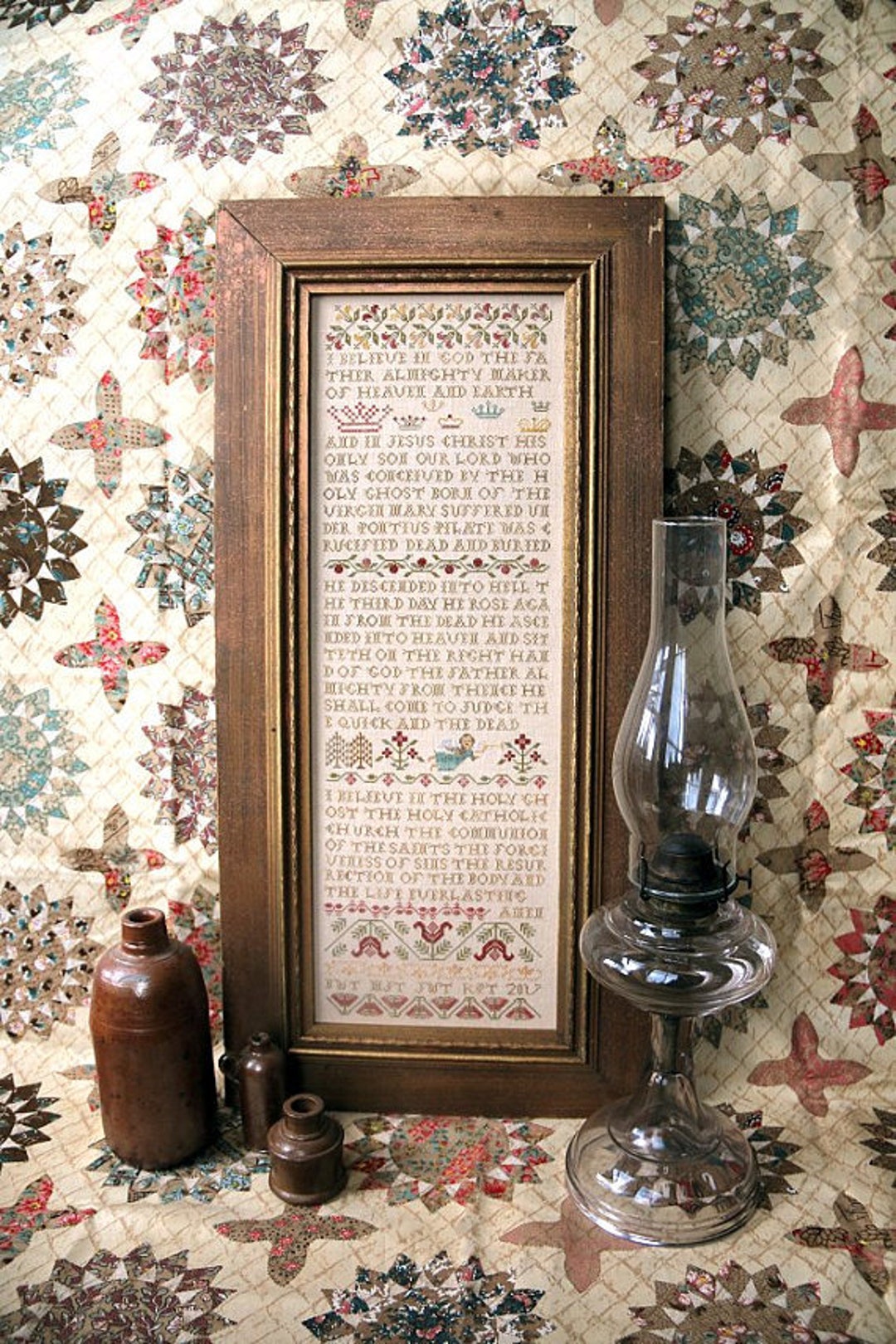HEARTSTRING SAMPLERY Apostle's Creed Counted Cross Stitch Patterns at ...