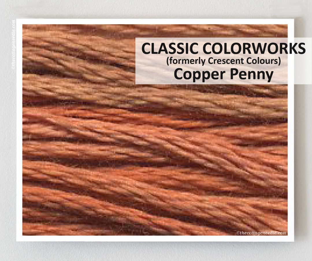 COPPER PENNY Classic Colorworks Hand-dyed Embroidery Floss Cross Stitch ...