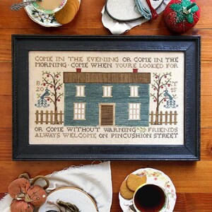 HEARTSTRING SAMPLERY Pincushion Street Counted Cross Stitch Patterns at ...