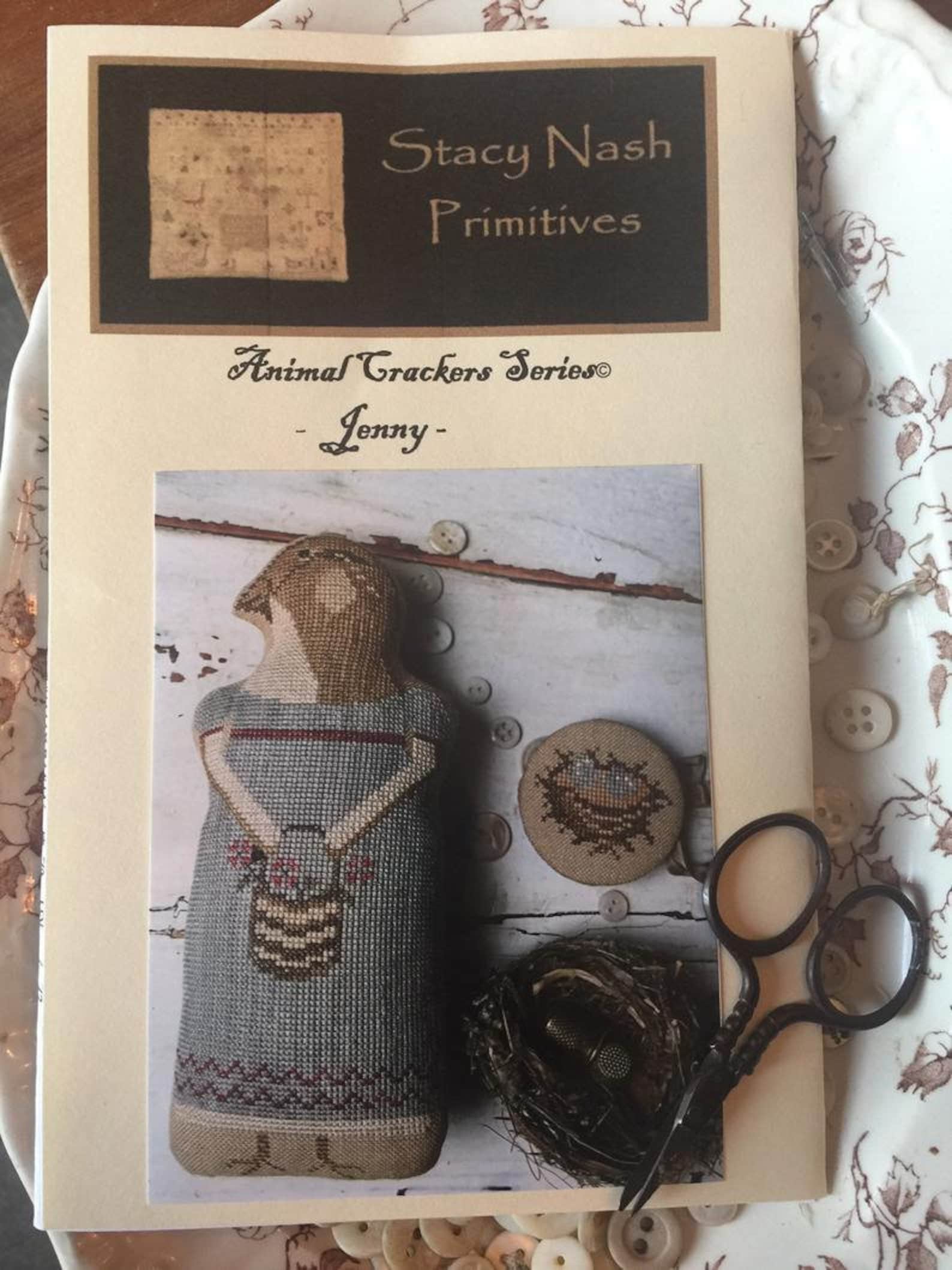 STACY NASH Jenny Animal Crackers Series Counted Cross Stitch - Etsy