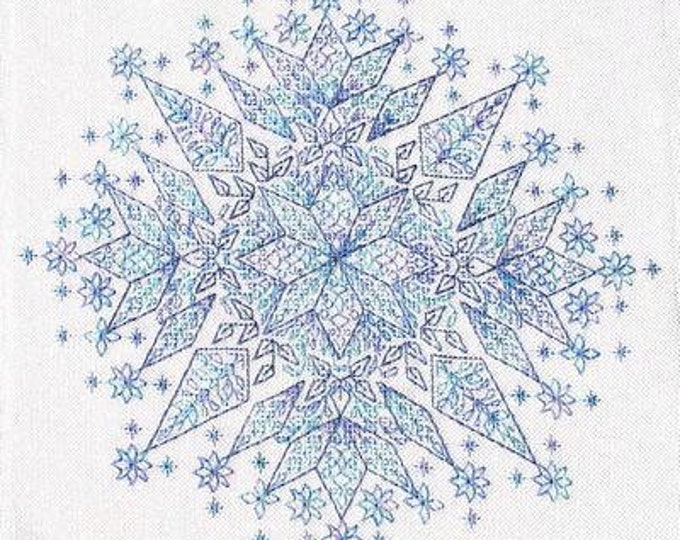 Frost Blackwork Cross Stitch Pattern by SEBA Designs OPTIONAL Silk ...