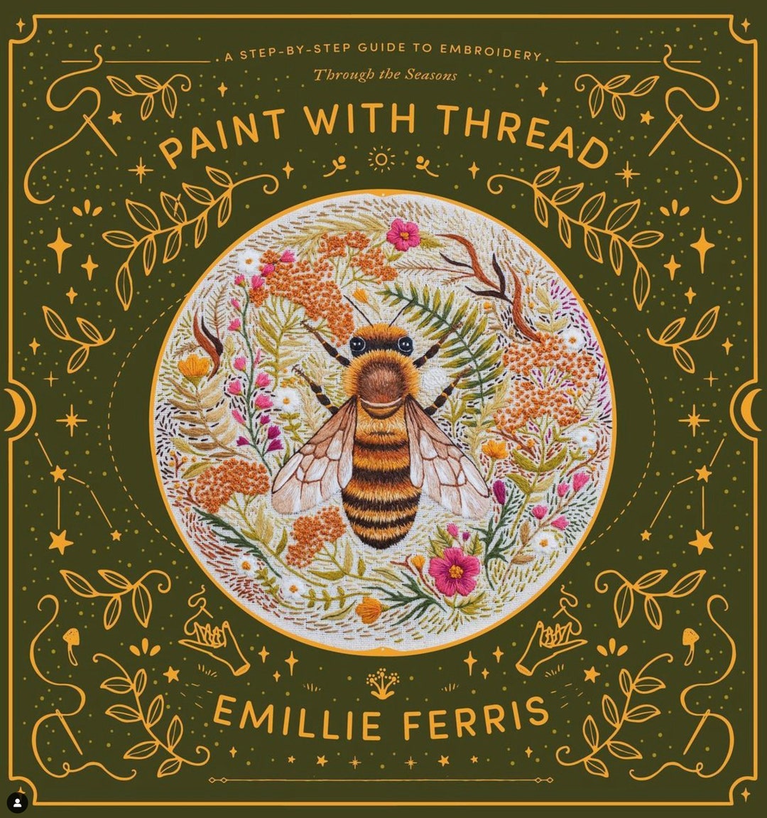 EMILLIE FERRIS Paint With Thread Through the Seasons Embroidery Thread ...