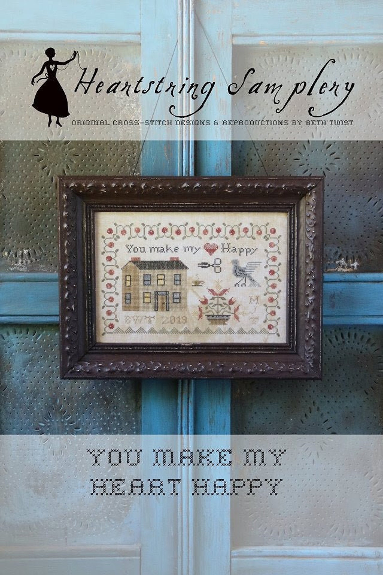 Heartstring Samplery You Make My Heart Happy Counted Cross | Etsy