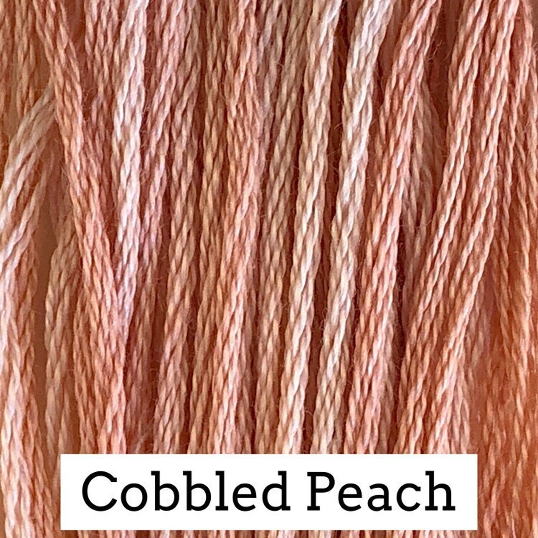 COBBLED PEACH Classic Colorworks Hand-dyed Embroidery Floss Cross ...