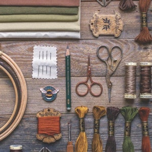 EMILLIE FERRIS Paint With Thread Through the Seasons Embroidery Thread ...