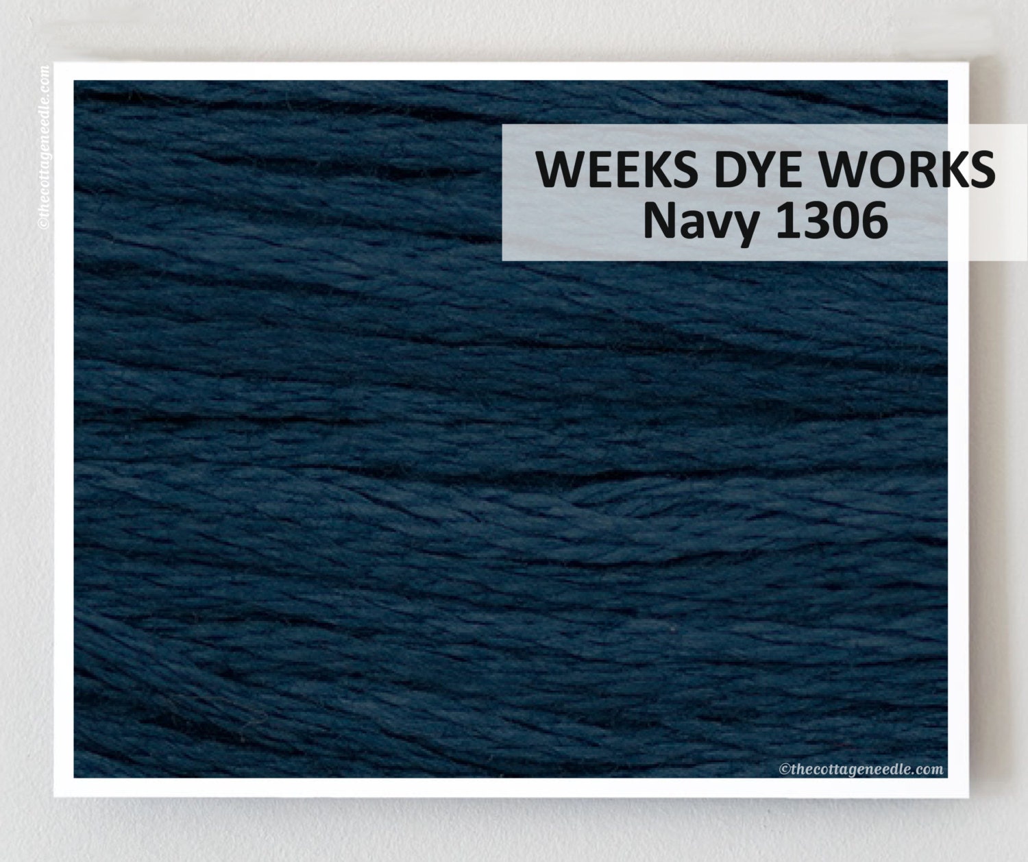 NAVY 1306 Weeks Dye Works WDW Hand-dyed Embroidery Floss Cross Stitch ...