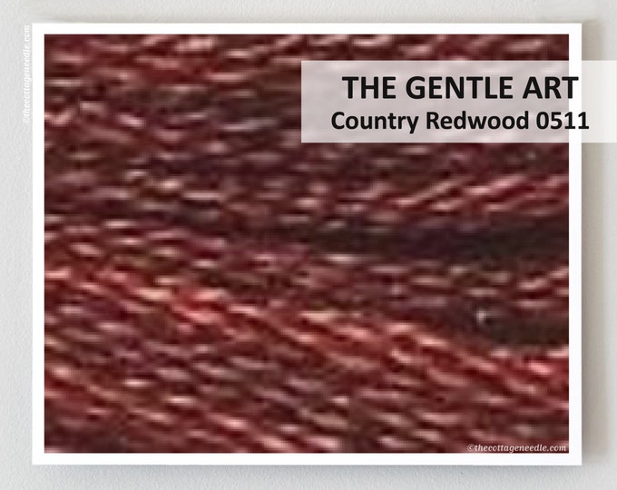 COUNTRY REDWOOD 0511 Gentle Art GAST Hand-dyed Embroidery Floss Cross ...