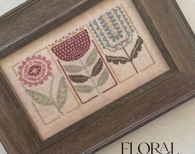 HEART IN HAND Floral Etchings Counted Cross Stitch Patterns at ...