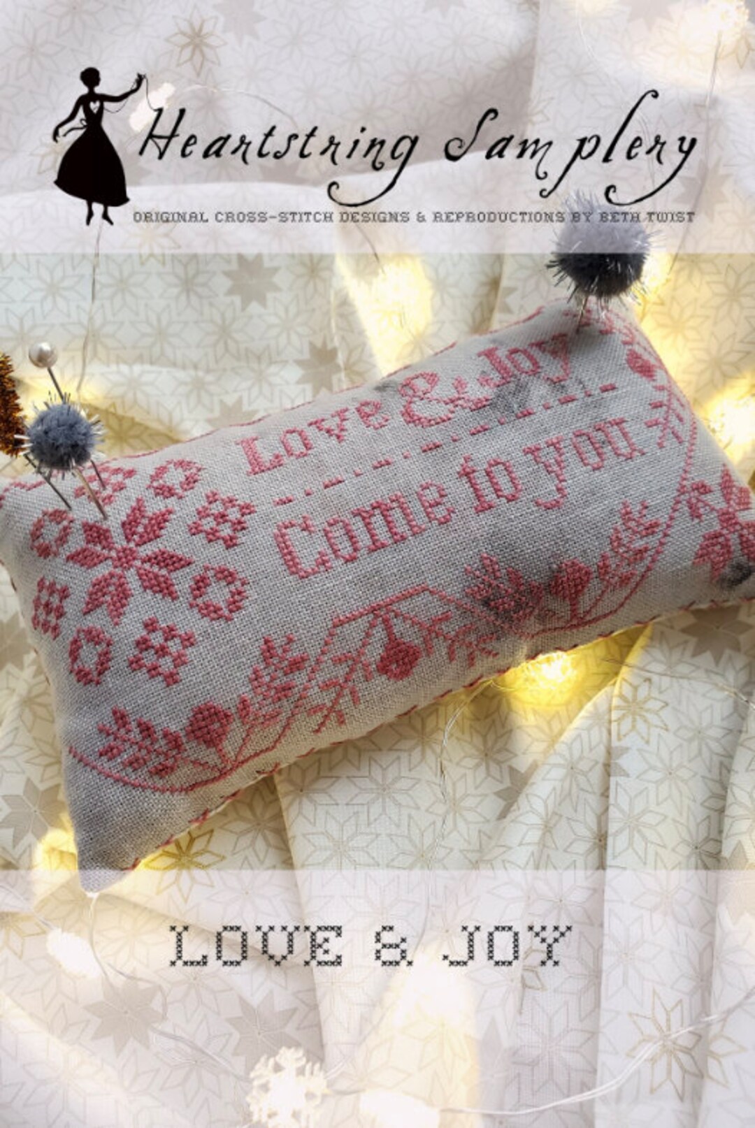 HEARTSTRING SAMPLERY Love and Joy Counted Cross Stitch - Etsy