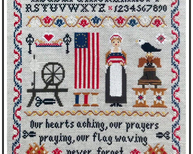 PDF DOWNLOAD Betsy Ross Sampler digital counted cross stitch patterns ...