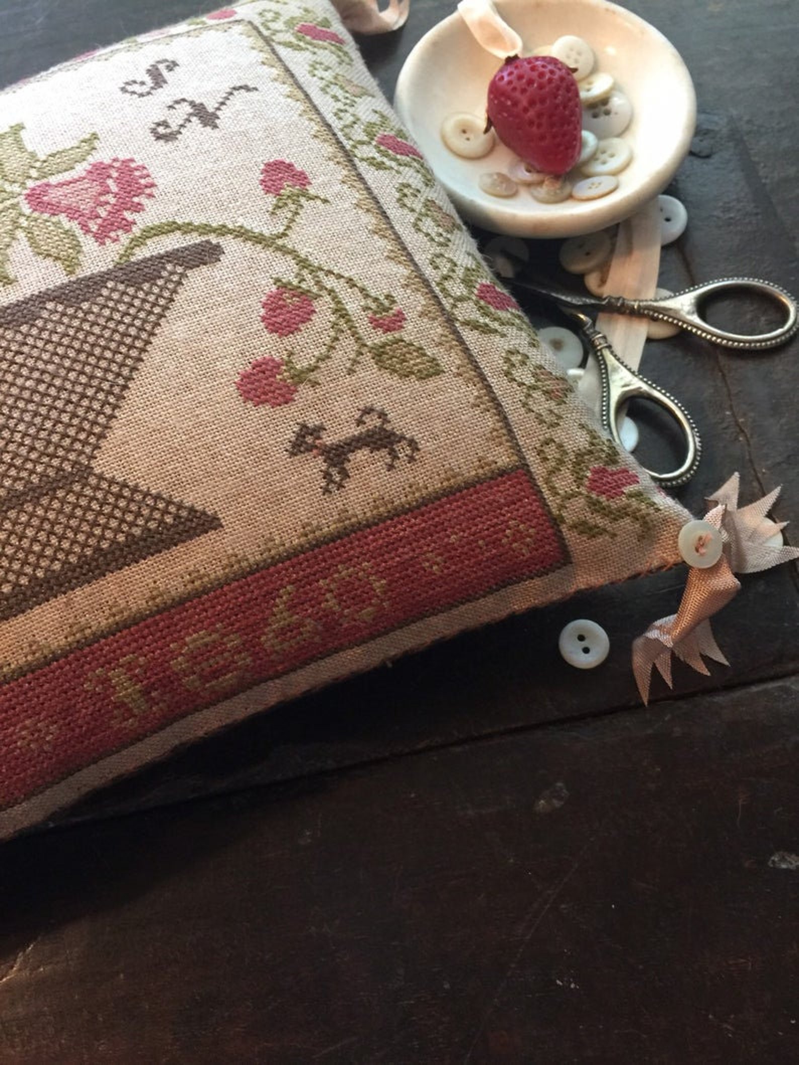 STACY NASH Fresh Picked Pinkeep Counted Cross Stitch Patterns | Etsy