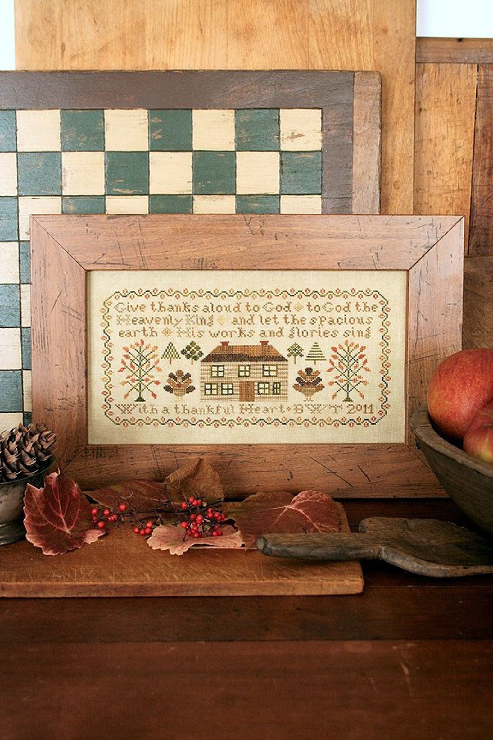 HEARTSTRING SAMPLERY Harvest Sampler counted cross stitch | Etsy