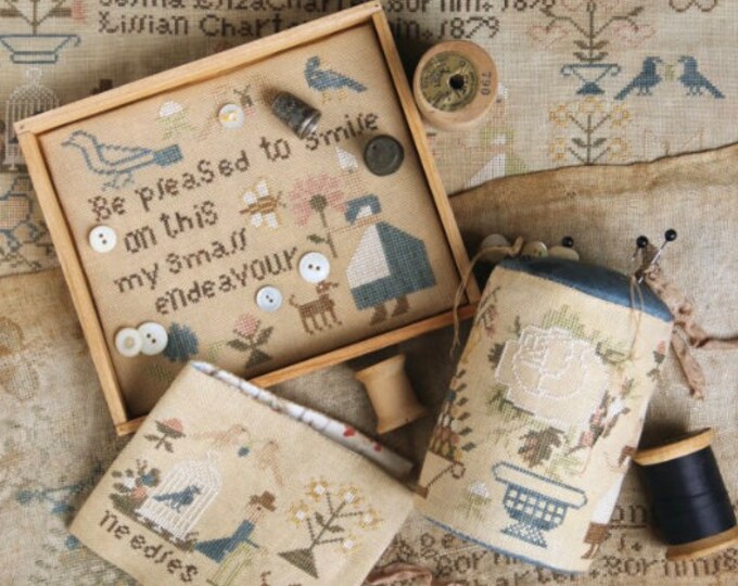 HEARTSTRING SAMPLERY Strawberry Collection Counted Cross Stitch ...