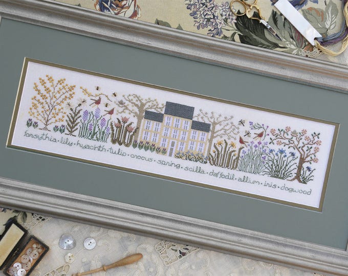 DRAWN THREAD Spring Garden Counted Cross Stitch Patterns at ...