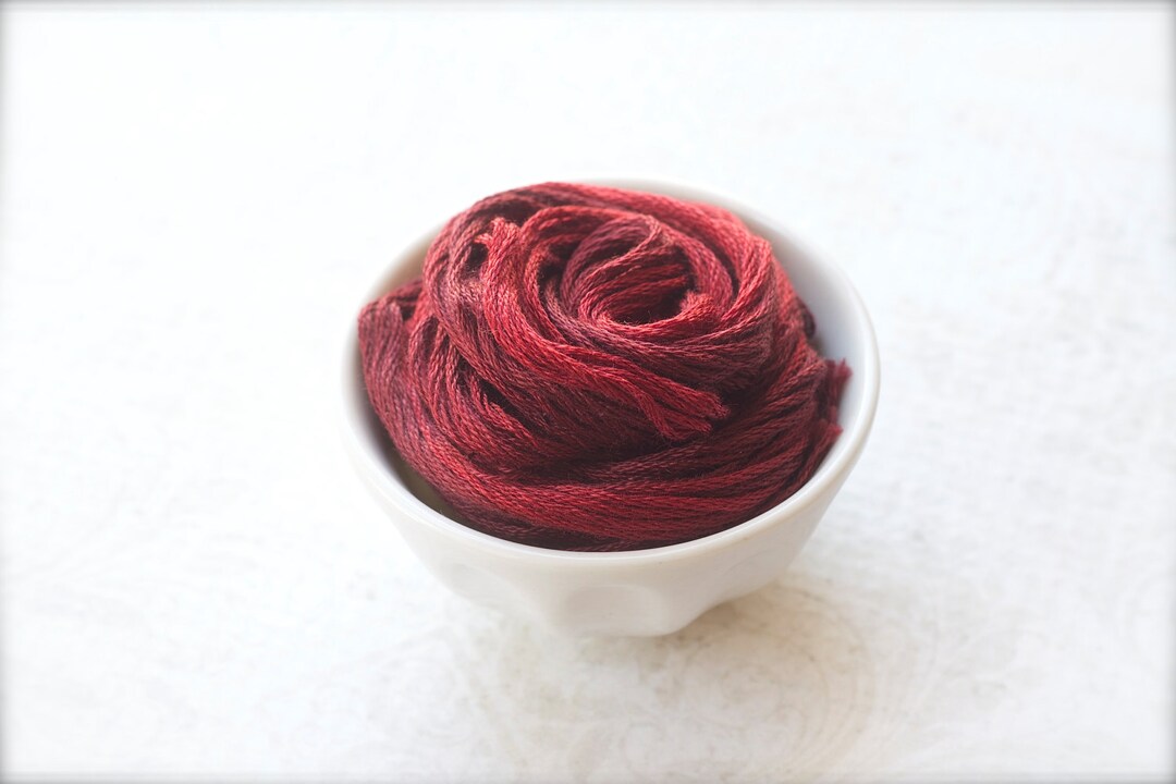 MANOR RED Classic Colorworks Hand-dyed Embroidery Floss Cross Stitch ...