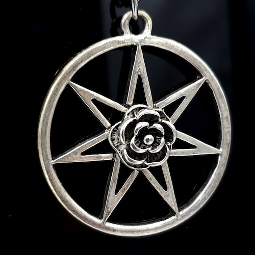 Seven Pointed Faery Star Septagram Necklace Choose Size & | Etsy
