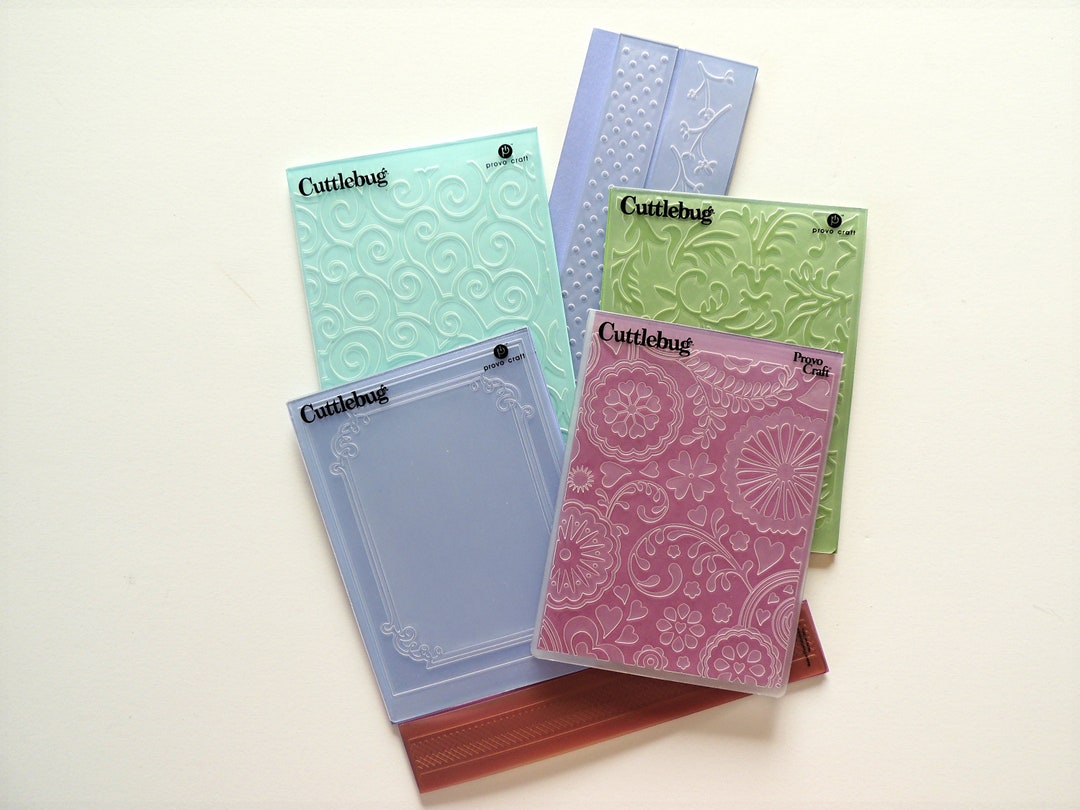 Cuttlebug Embossing Folders, Leaves Floral Swirls Picture Frame ...