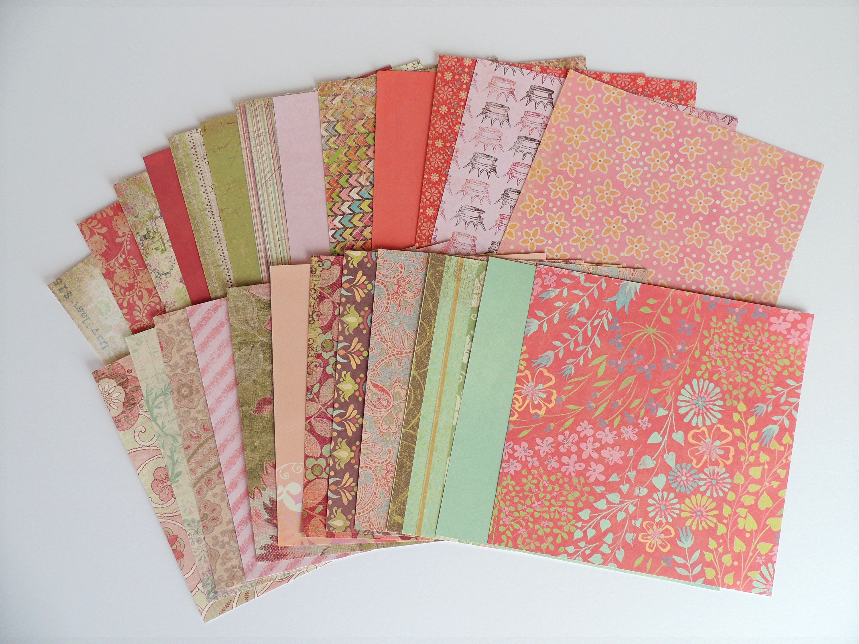 6x6 Paper Variety Pack, 25 Sheets, Scrapbook, Card Making, Junk Journal ...