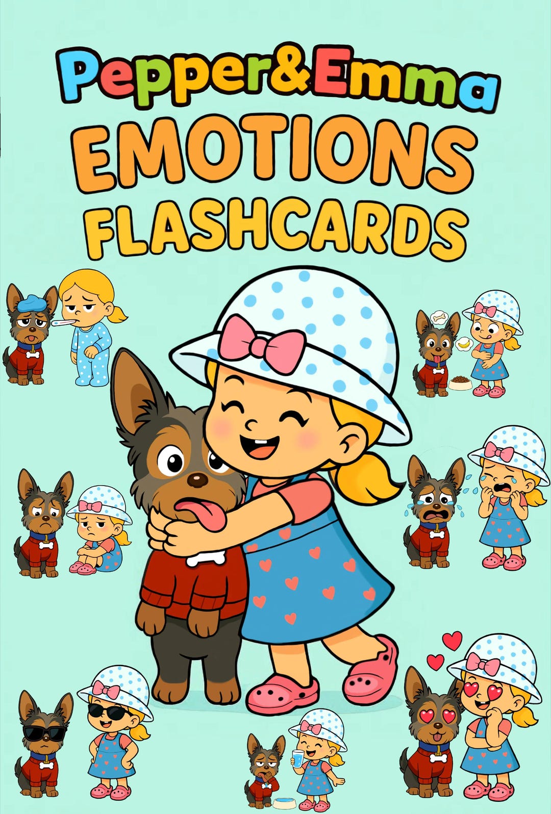 Pepper&emma Emotions Flashcards | Printable Digital Download | Learning ...