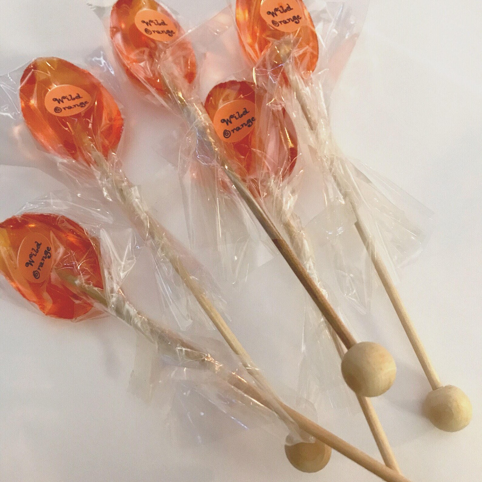 WILD ORANGE Tea Stirring Spoons: Made With Essential Oils 5 - Etsy