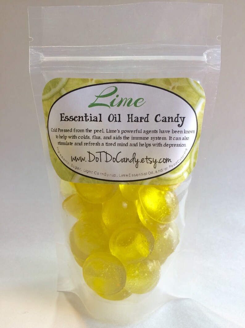 LIME, Essential Oil Hard Candy, 5oz - Etsy