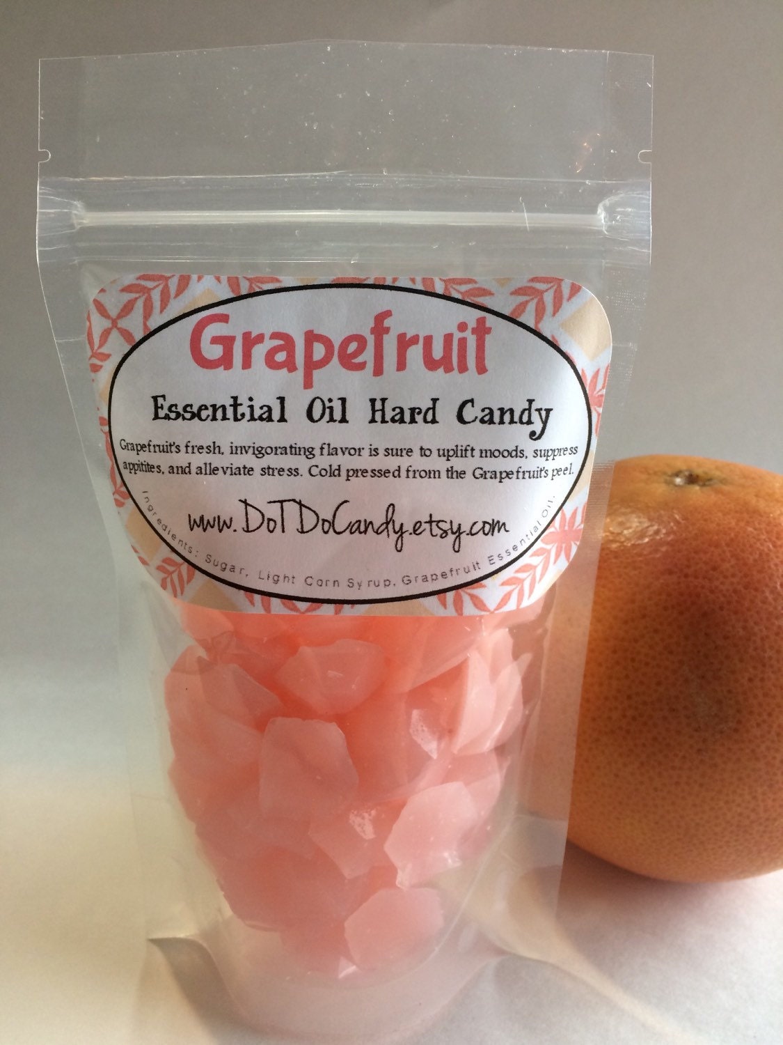 GRAPEFRUIT, Essential Oil Hard Candy, 5oz - Etsy
