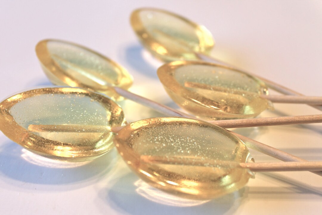 GINGER Tea Stirring Spoons- , Made With Essential Oils, 5 Spoons Total ...