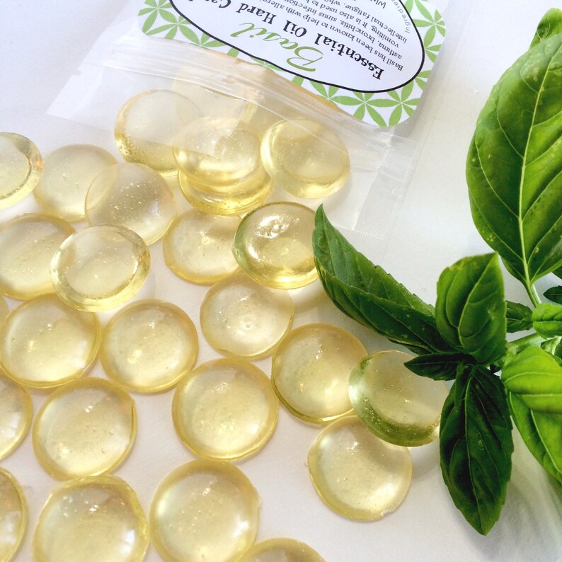 BASIL Essential Oil Hard Candy 5oz bag | Etsy