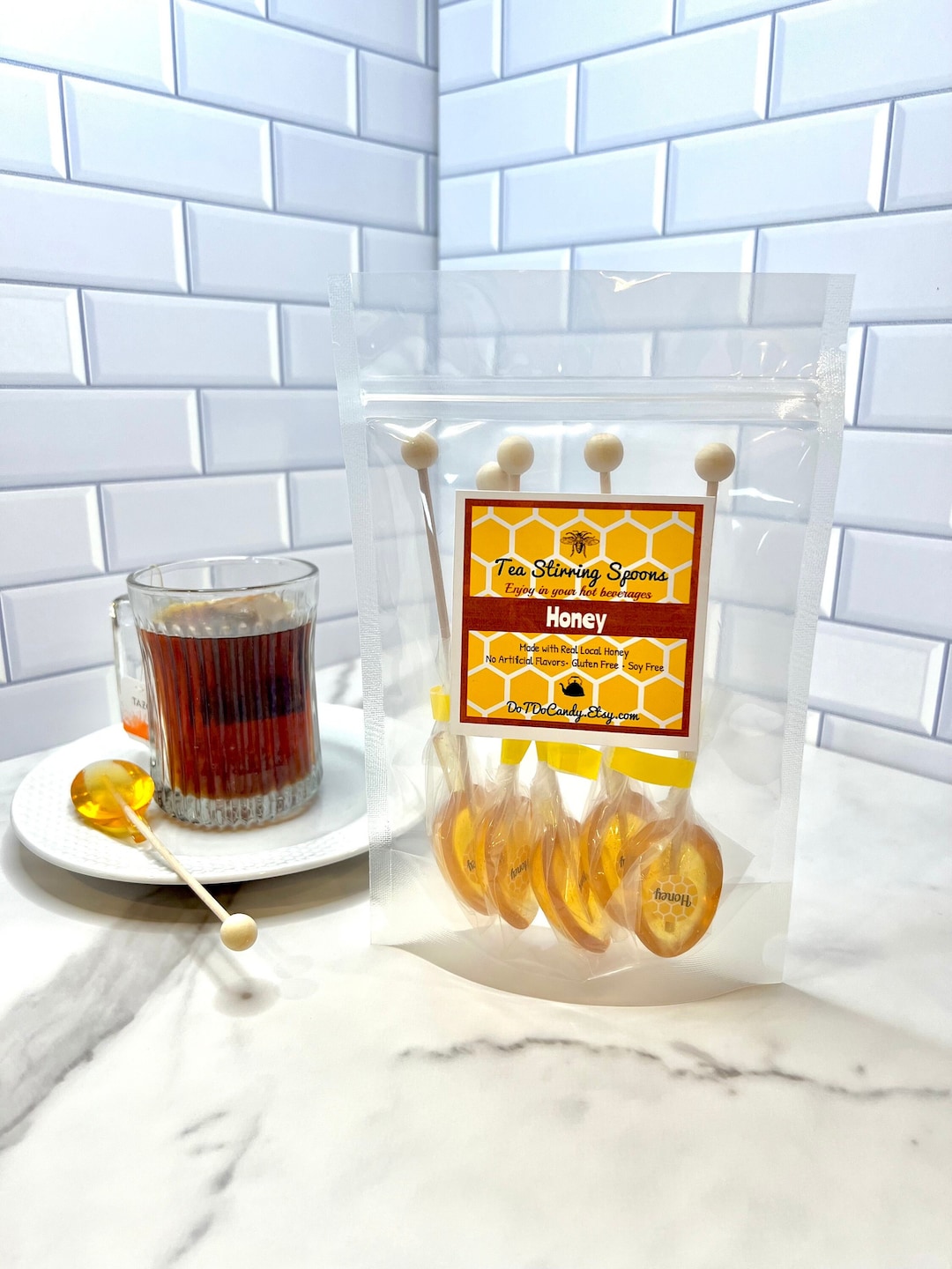 HONEY Tea Stirring Spoons- Made With Real Local Honey - Etsy