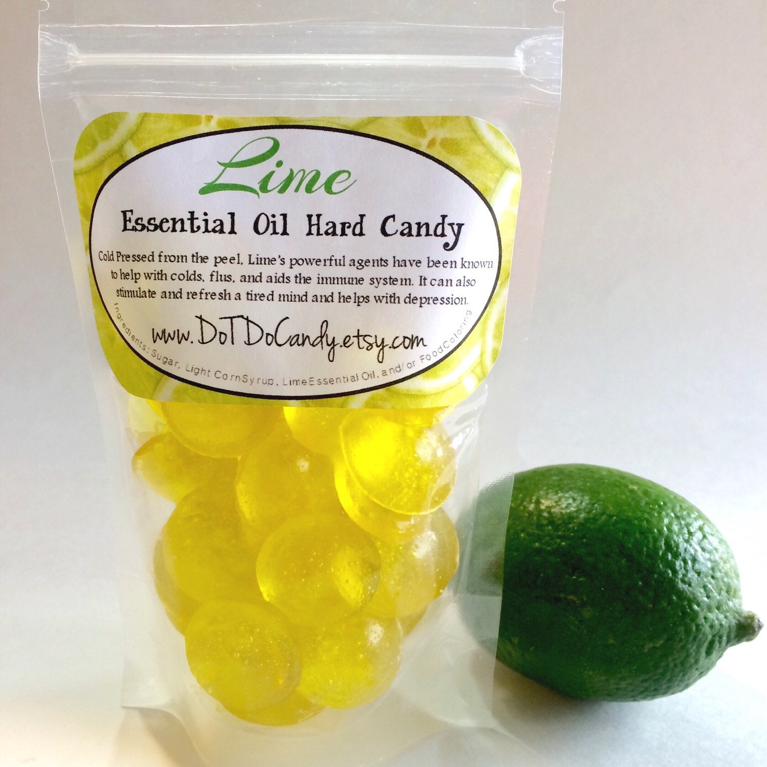LIME Essential Oil Hard Candy 5oz | Etsy