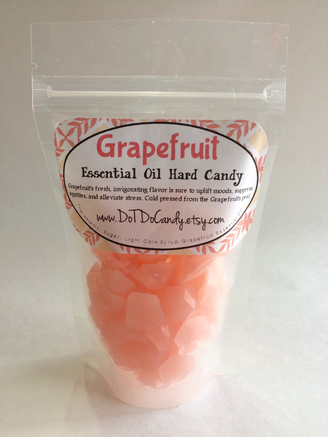 GRAPEFRUIT, Essential Oil Hard Candy, 5oz - Etsy