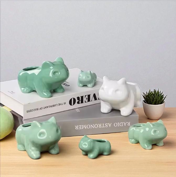 Bulbasaur Ceramic Succulent Planter – Anime Home Decor - Etsy