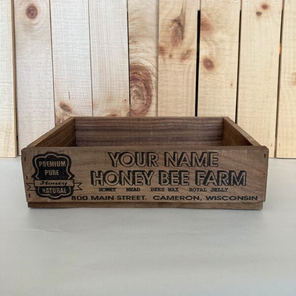 Large Wood Crate - Etsy