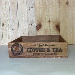 Personalized Coffee & Tea Crate, Coffee Box, Wood Box, Gift Box, - Etsy