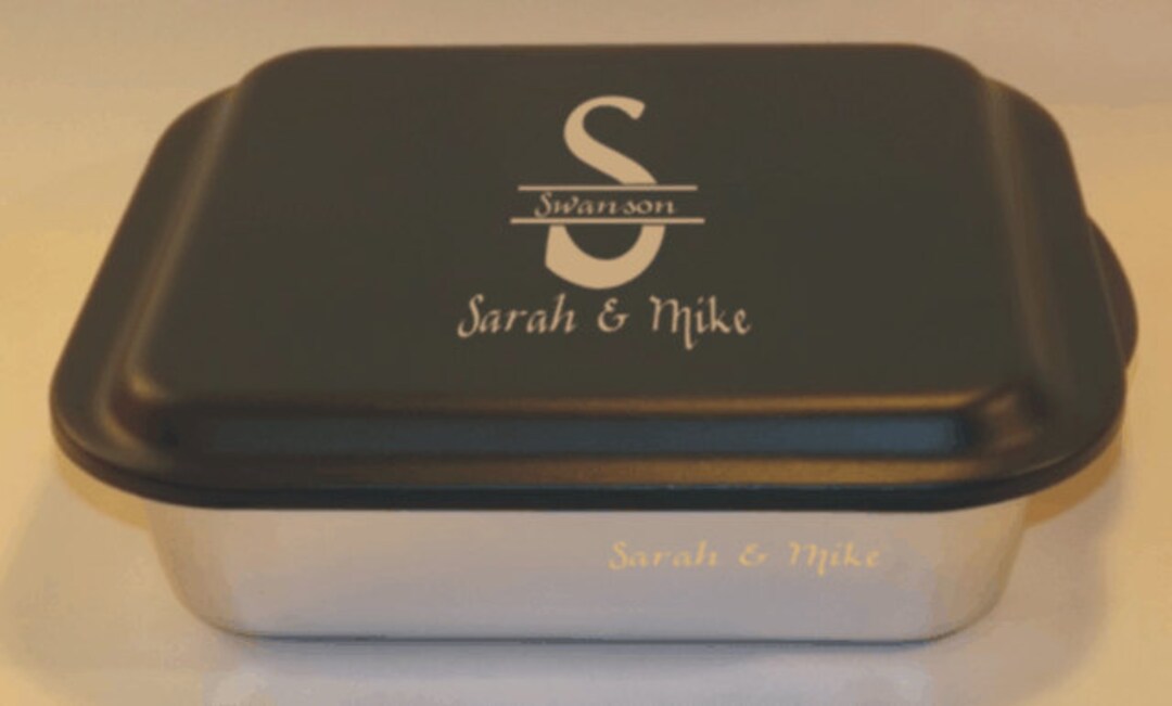 Green Monogrammed Brownie Pan With Handles - Etsy