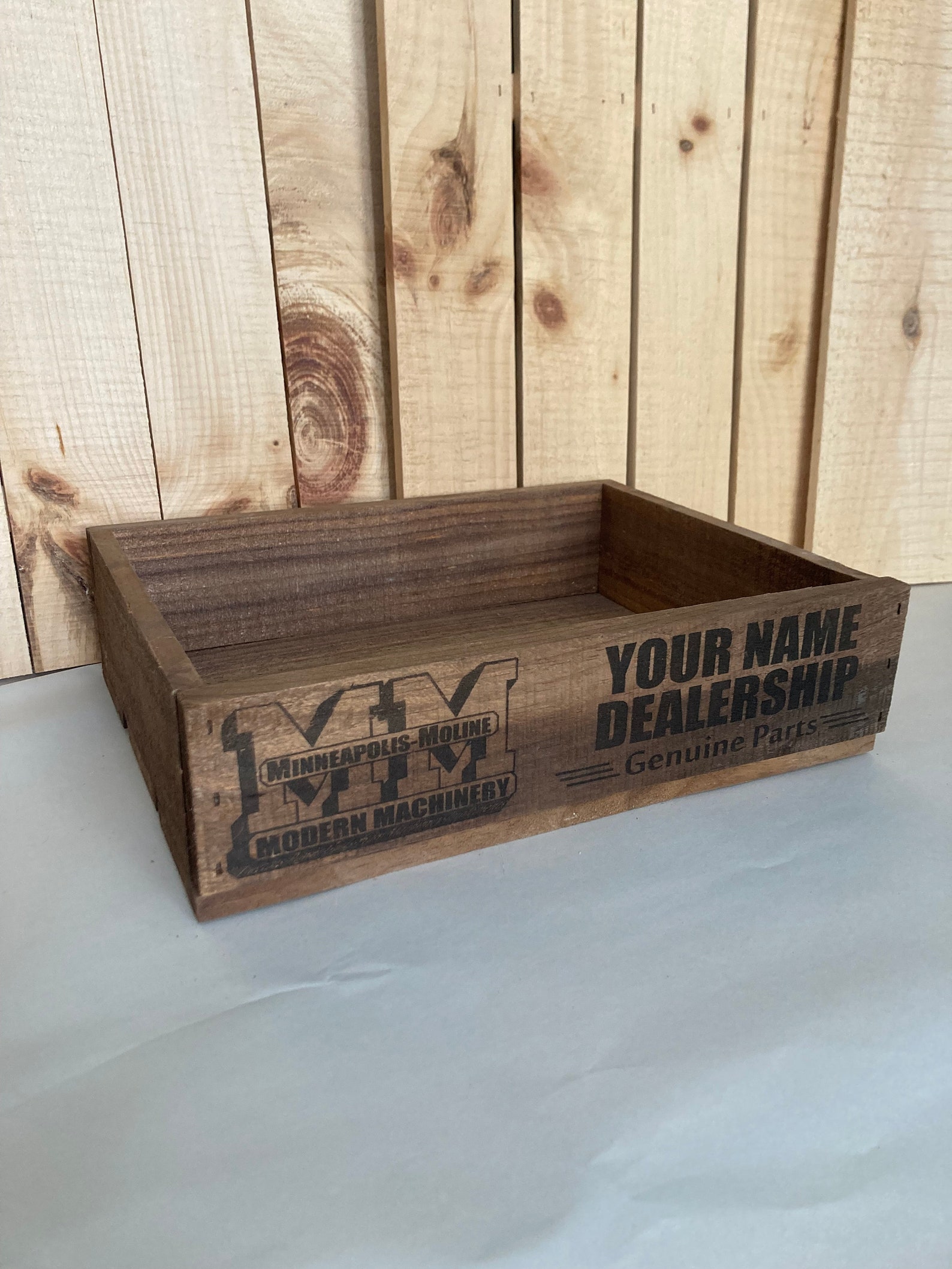 Minneapolis Moline Crate. Personalized. Vintage Style. Aged - Etsy