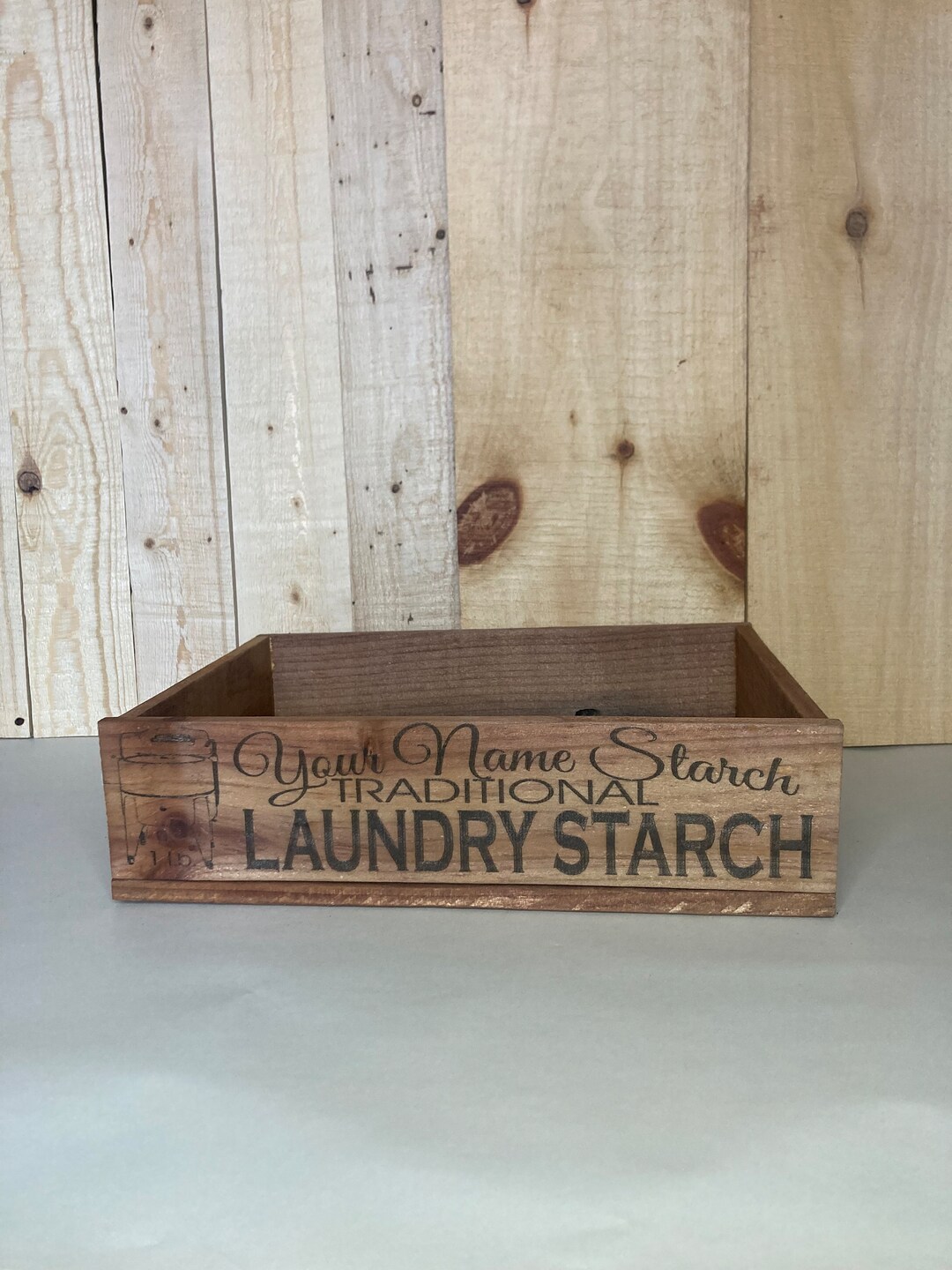 Personalized Laundry Starch Crate, Laundry Box, Wood Box, Gift Box - Etsy
