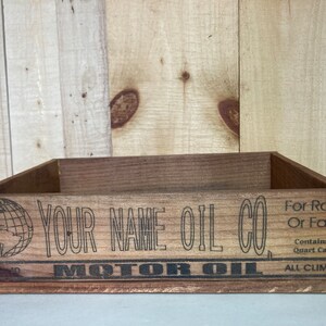 Personalized Motor Oil Crate, Oil Box, Wood Box, Gift Box, - Etsy