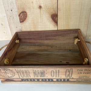 Personalized Motor Oil Crate, Oil Box, Wood Box, Gift Box, - Etsy