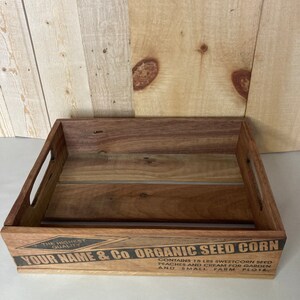Personalized Sweet Corn Crate, Corn Box, Wood Box, Gift Box, Corn Crate ...