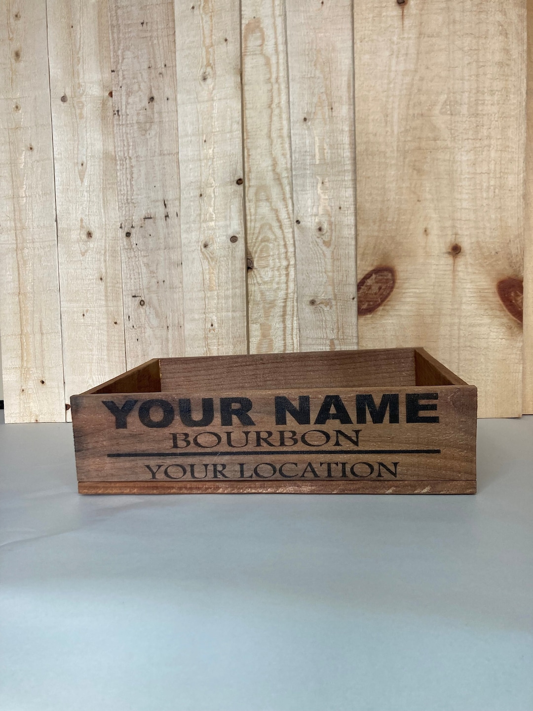 Bourbon Crate, Custom, Personalized Crate, Engraved, Bourbon Box ...