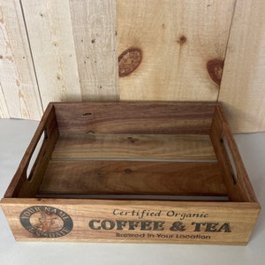 Personalized Coffee & Tea Crate, Coffee Box, Wood Box, Gift Box, - Etsy